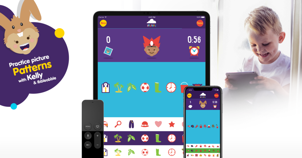 Award-winning picture patterns game for early learners - Ibbleobble®
